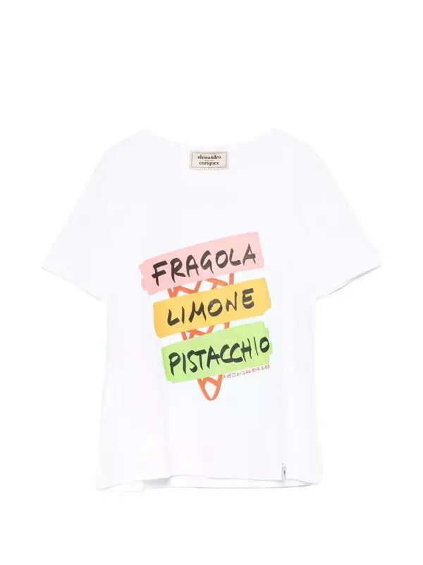 ALESSANDRO ENRIQUEZ Cotton T-shirt - White