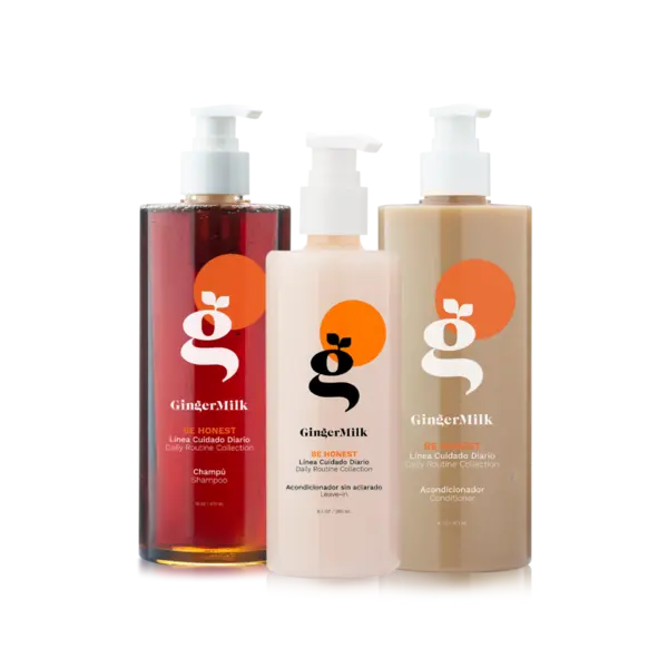 GINGER MILK Oily Scalp Balancing Hair Care Kit With Rosemary & Pro-vitamin B5, 3-piece - One-color