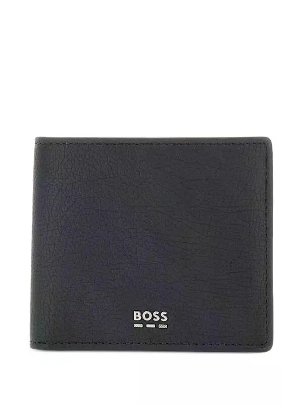 BOSS Lewys Hammered-effect Wallet - Black