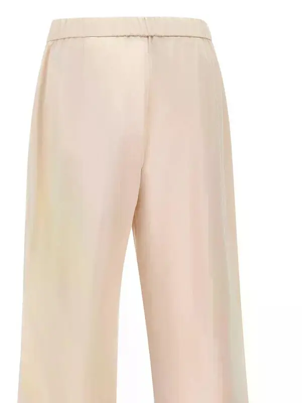 ELENA MIRÒ Straight-leg Trousers With Embroidered Hem