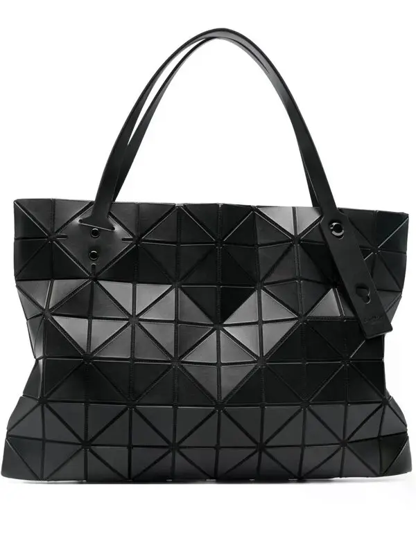 Issey Miyake Rock Matte Geometric Shoulder Bag - Black