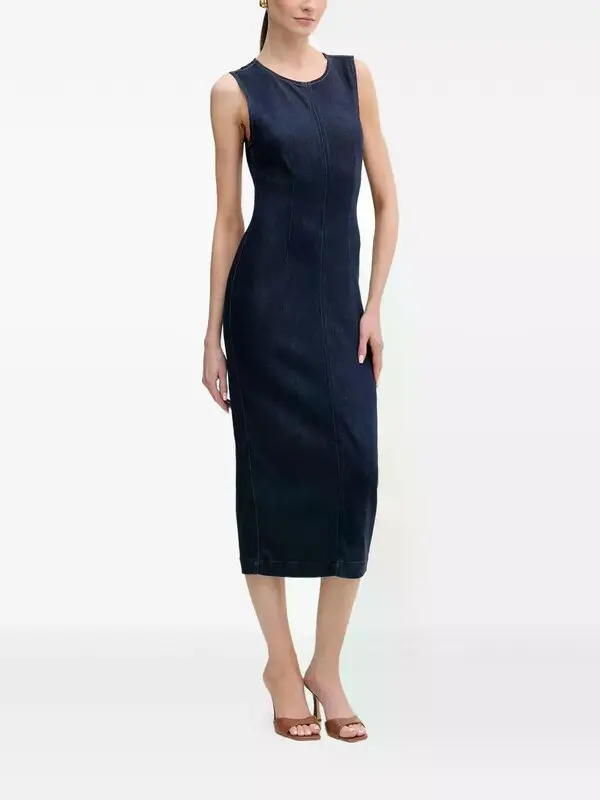 Guess Paneled Sleeveless Midi Dress