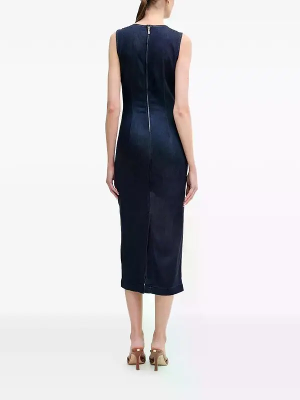 Guess Paneled Sleeveless Midi Dress