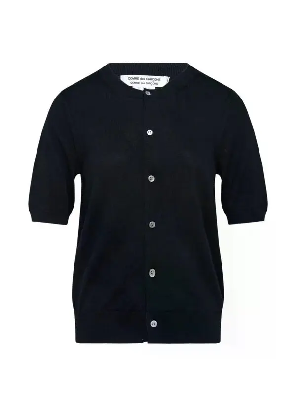 Comme Des Garçons Short-sleeve Cardigan - Black