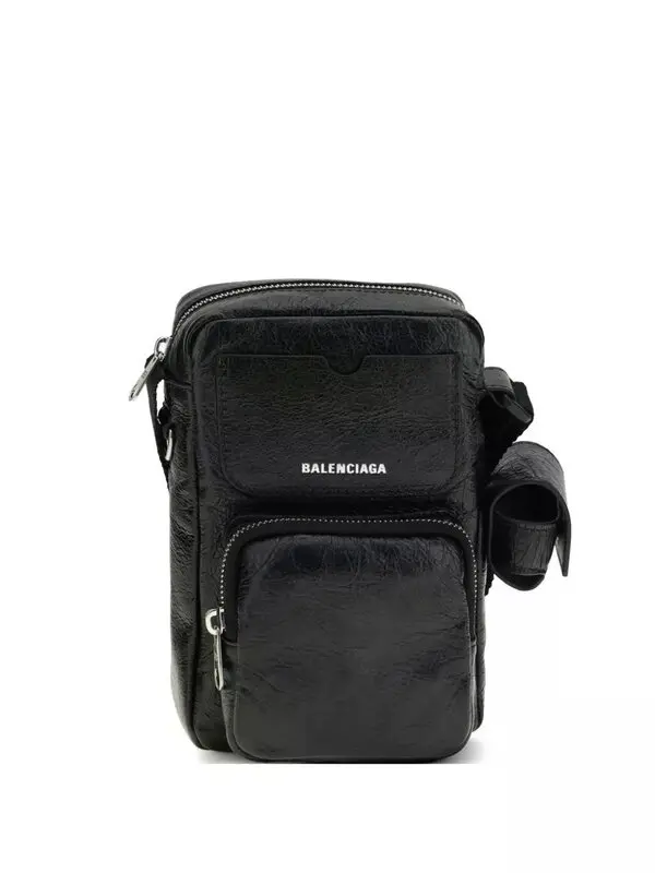 Balenciaga Superbusy Vertical Crossbody Bag - Black