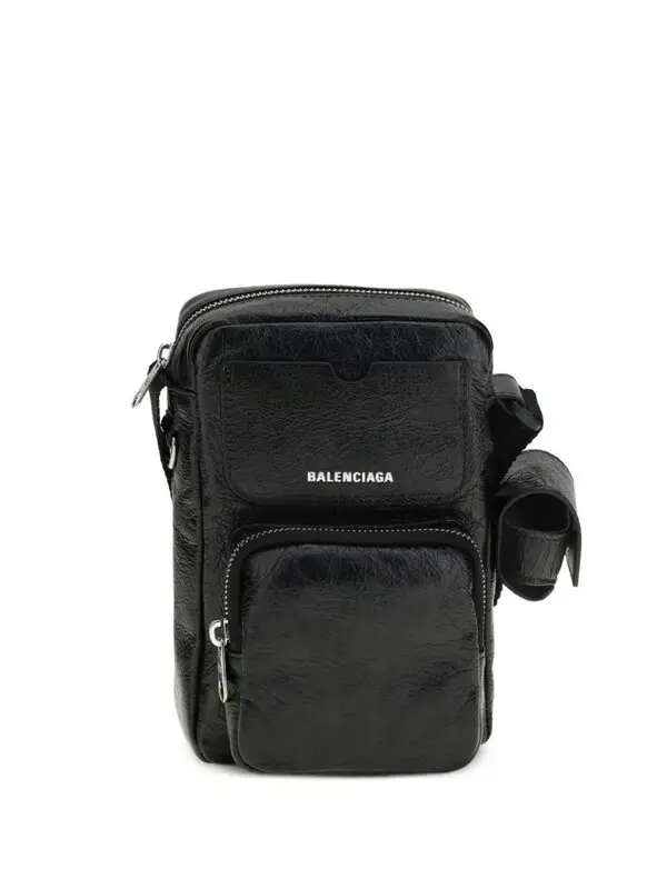 Balenciaga Vertical Crossbody Bag - Black