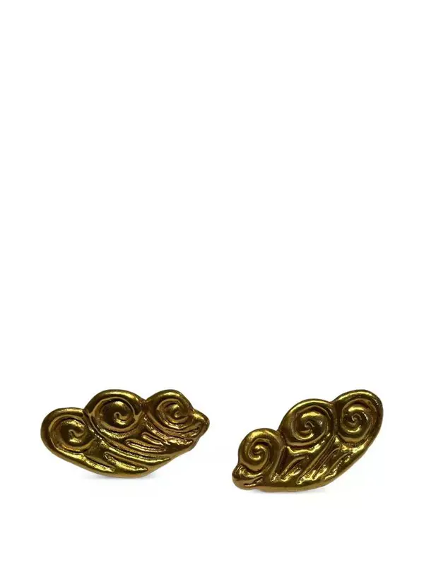 LABELLED JEWELLERY Wave Motif Earrings - Gold