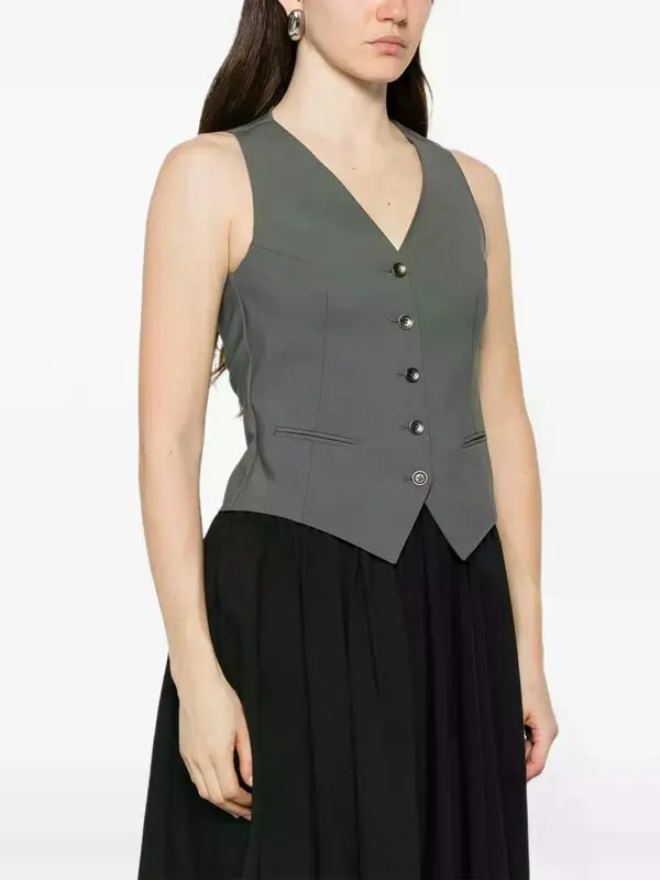 Tagliatore Buttoned Waistcoat - Grey