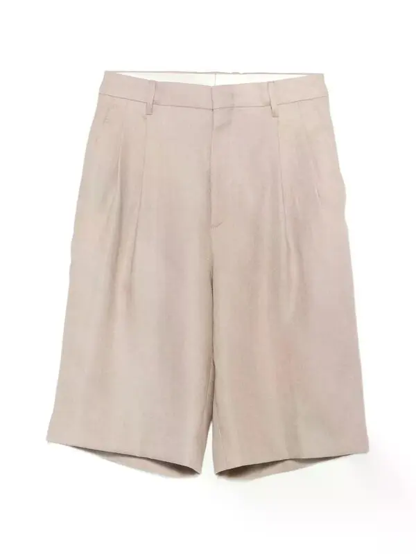 Tagliatore Pleated Shorts - Neutrals