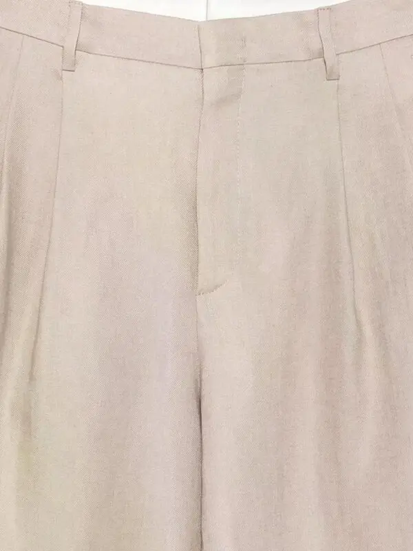 Tagliatore Pleated Shorts - Neutrals