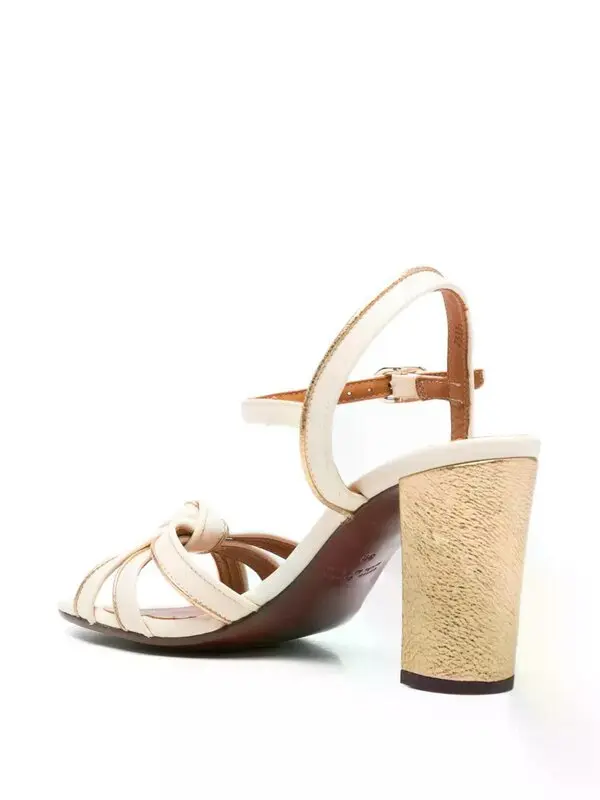 Chie Mihara Ballah Knotted Leather Sandals - Neutrals