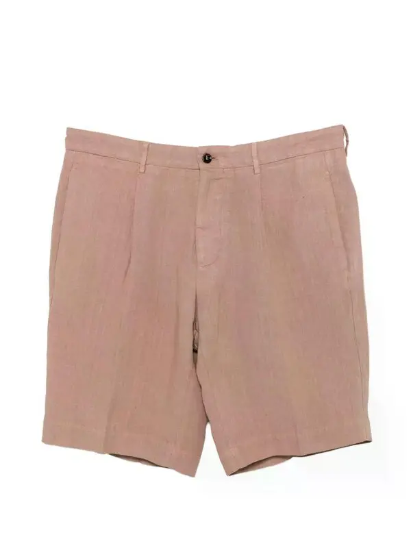 DELL'OGLIO Linen Shorts - Neutrals