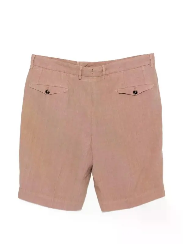 DELL'OGLIO Linen Shorts - Neutrals