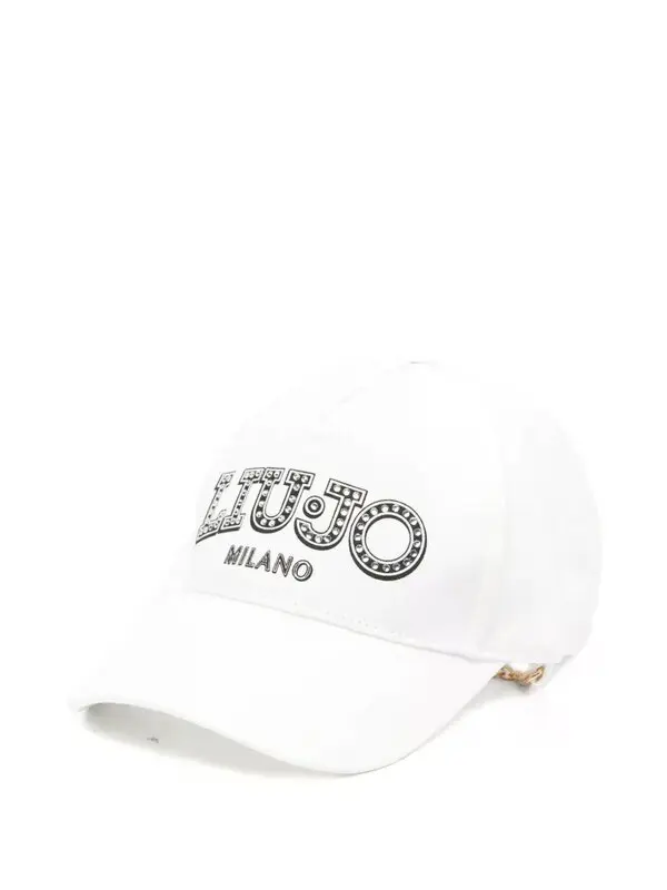 Liu Jo Rhinestone-embellished Chain-detail Baseball Cap - White