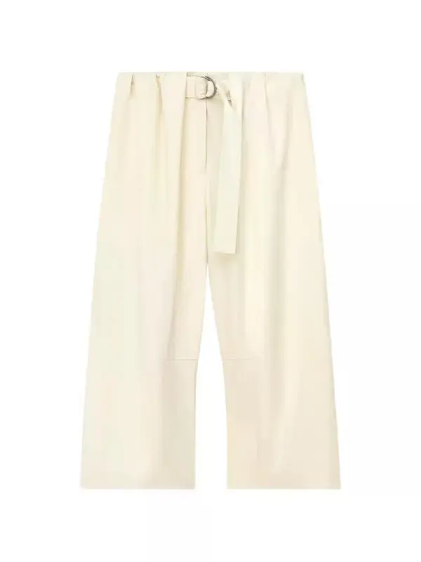 Loewe Belted Pleated Trousers - Neutrals