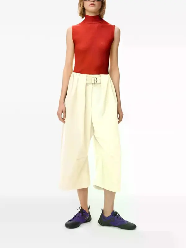 Loewe Belted Pleated Trousers - Neutrals