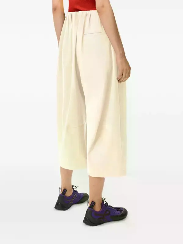 Loewe Belted Pleated Trousers - Neutrals