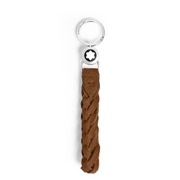 Montblanc Loop Key Holder In Suede - Caramel