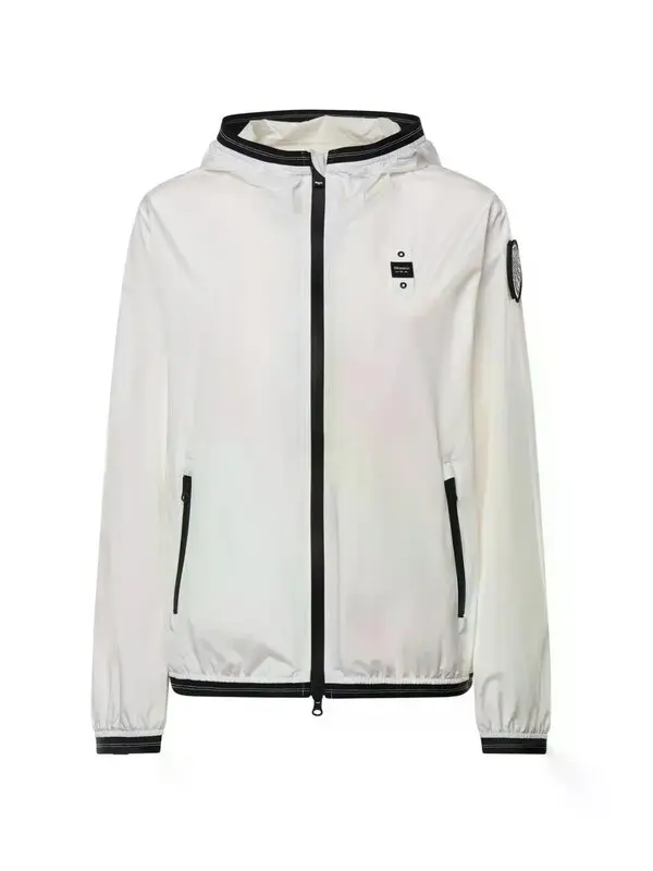 BLAUER. Hooded Coat - White