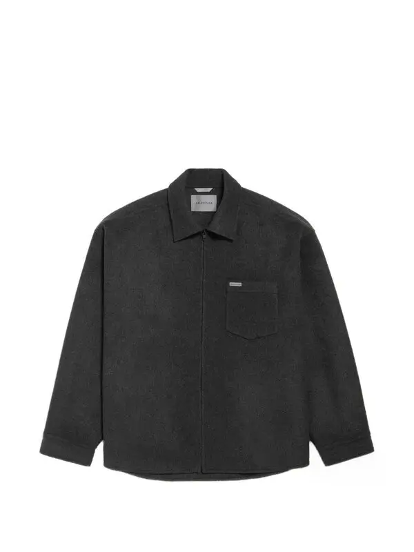Balenciaga Chest-pocket Overshirt - Grey