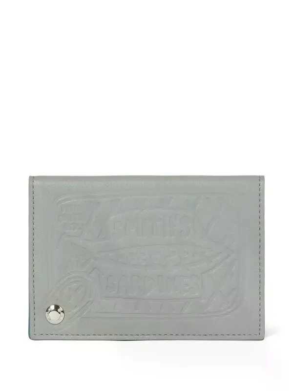 Paul Smith Embossed Sardine-motif Cardholder - Grey