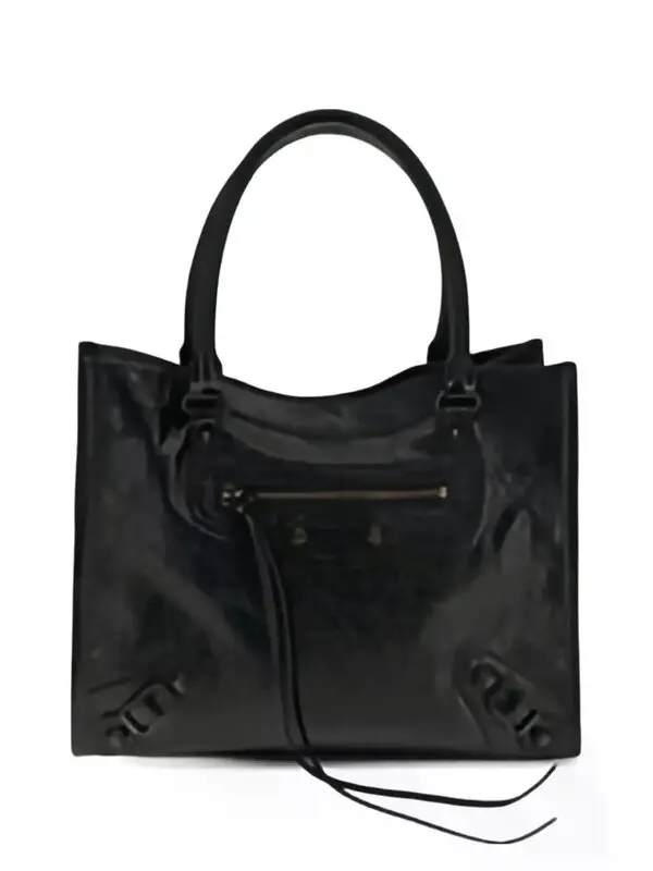 Balenciaga Mini Le City Lambskin Tote Bag - Black