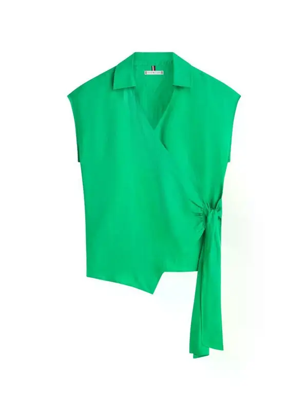 Tommy Hilfiger Wrap-design Blouse - Green