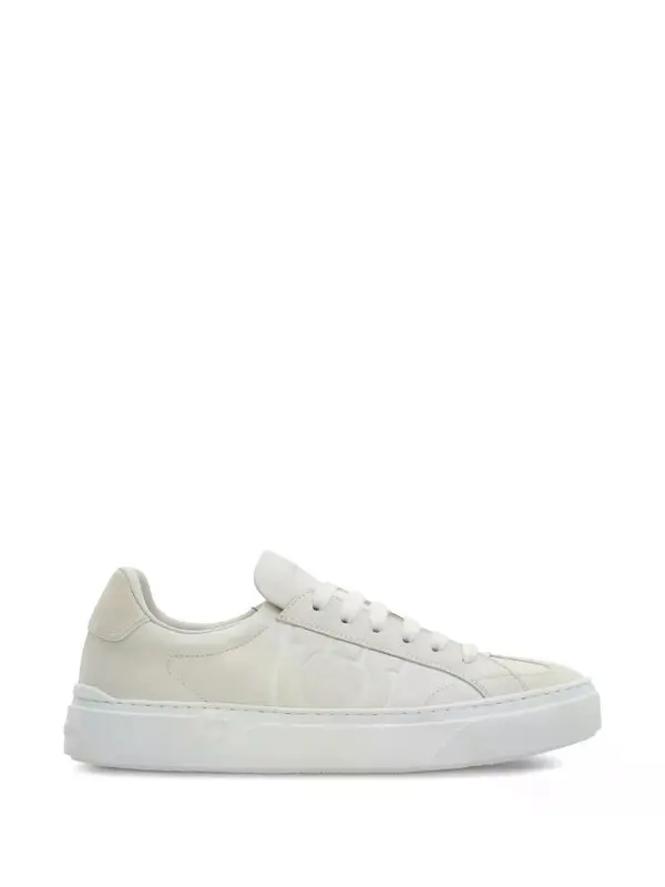 FERRAGAMO Gancini Logo Sneakers - Neutrals
