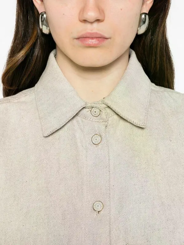 VICOLO Button-up Cropped Gilet