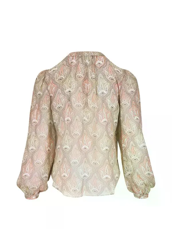 Veronica Beard Ashlynn Puff-sleeve Blouse - Neutrals