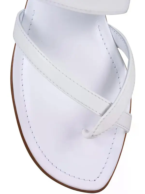 Manolo Blahnik Multi-strap Toe-post Sandals - White