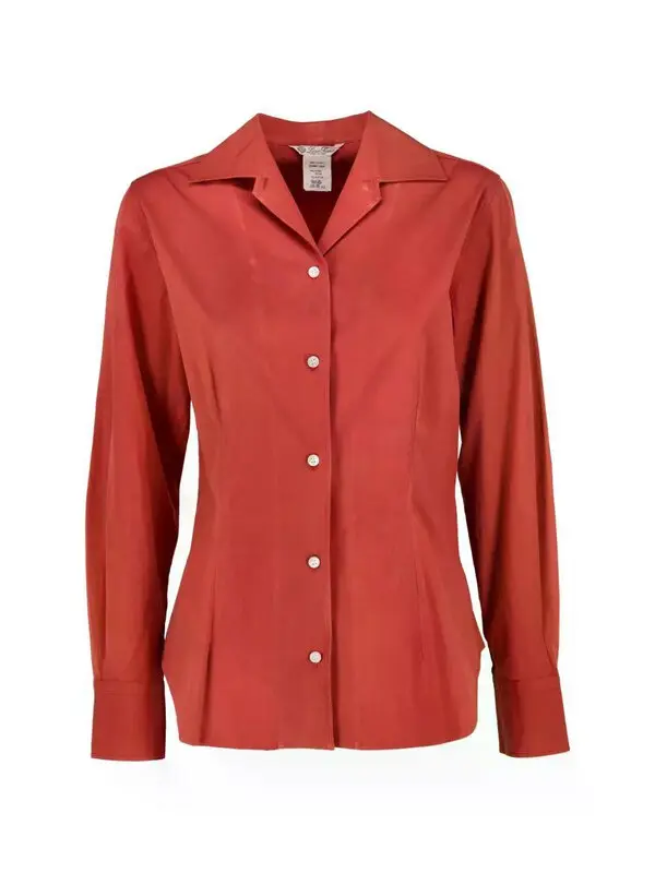 Loro Piana Spread-collar Buttoned Shirt - Red