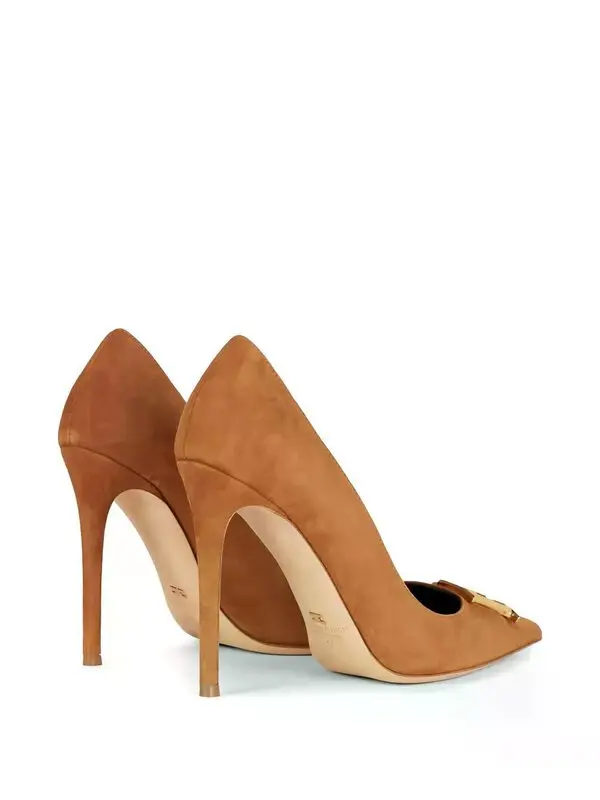 Elisabetta Franchi Suede Pumps With Logo Detail