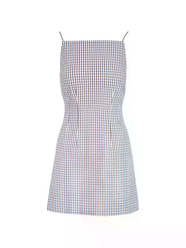 Veronica Beard Gingham Check Dress - Blue