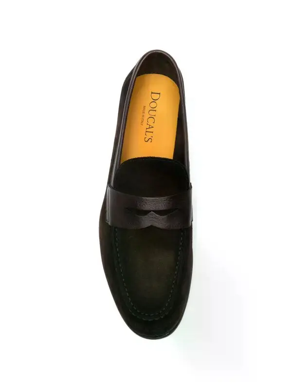 DOUCAL'S Suede Penny Loafers