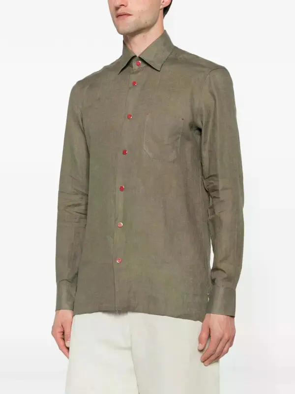 Kiton Button-up Shirt - Green