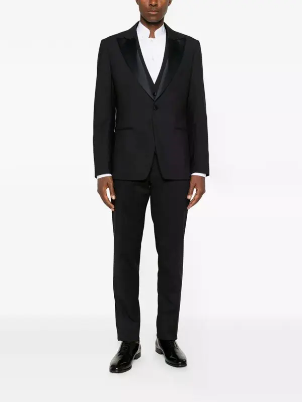 LARDINI Peak-lapel Three-piece Suit