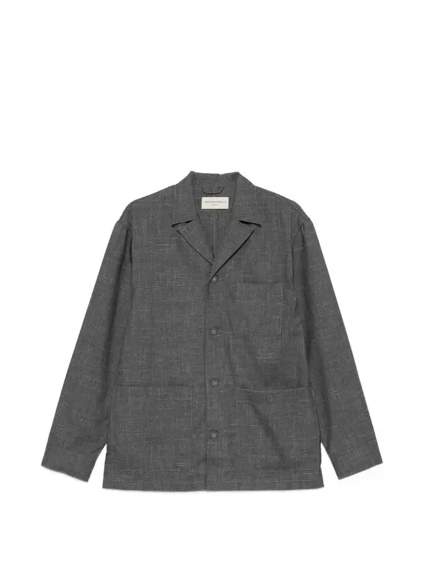 Officine Générale Sheldon Patch-pocket Shirt Jacket - Grey