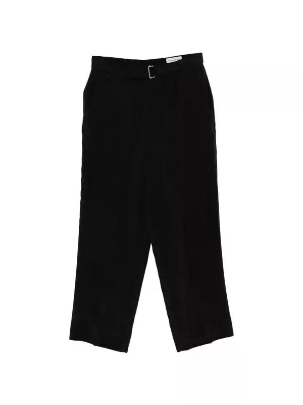 Officine Générale Buckle-fastening Trousers - Black