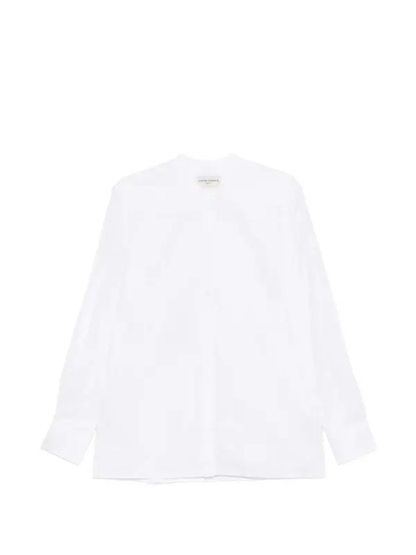Officine Générale Gaston Band-collar Shirt - White