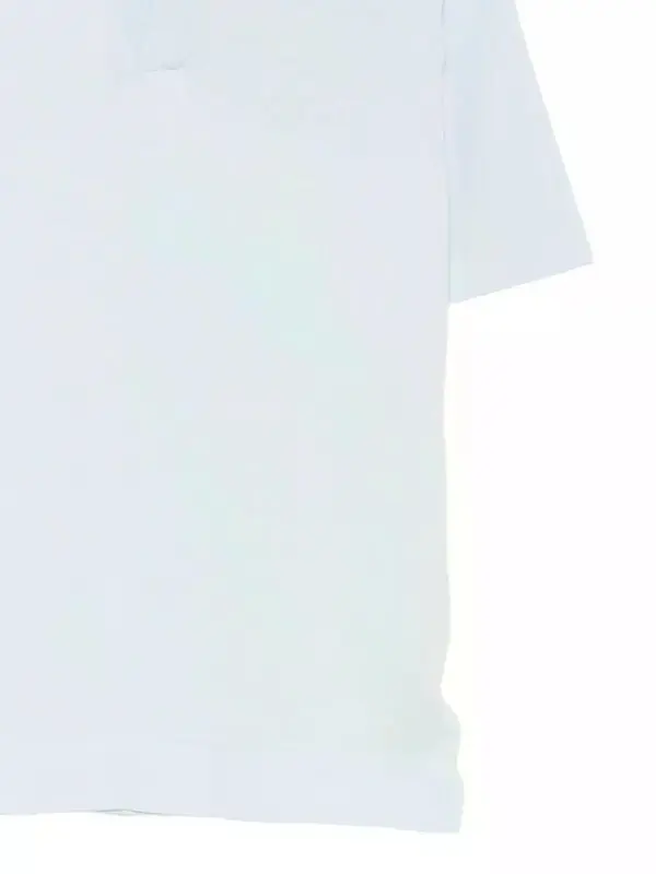 DELL'OGLIO Short-sleeve Cotton Polo Shirt - Blue