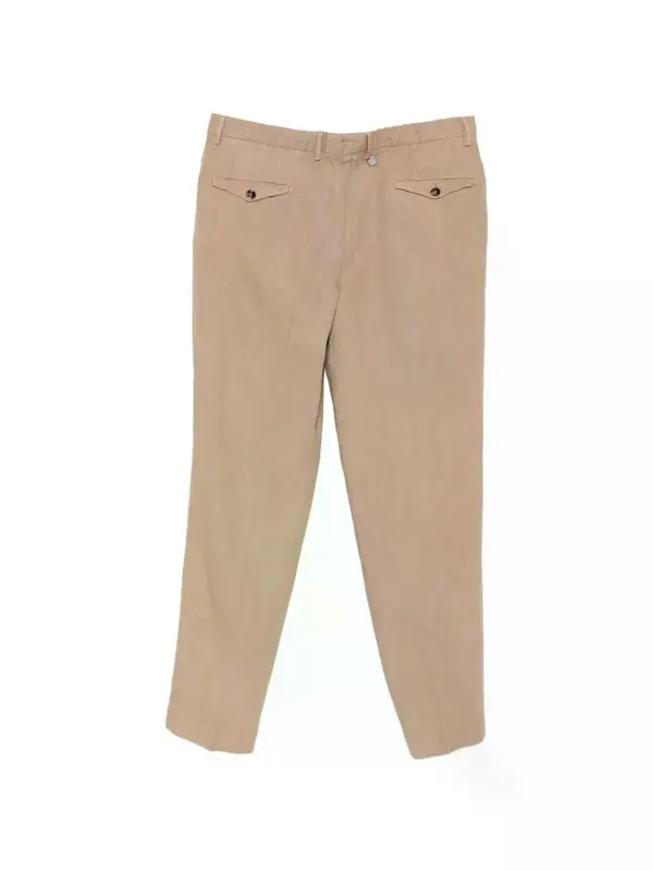 DELL'OGLIO Belt-loops Trousers - Neutrals