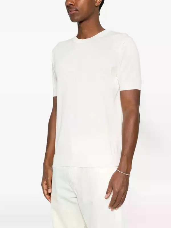 Canali Crew-neck T-shirt - White