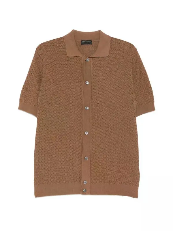 DELL'OGLIO Crochet-knit Shirt
