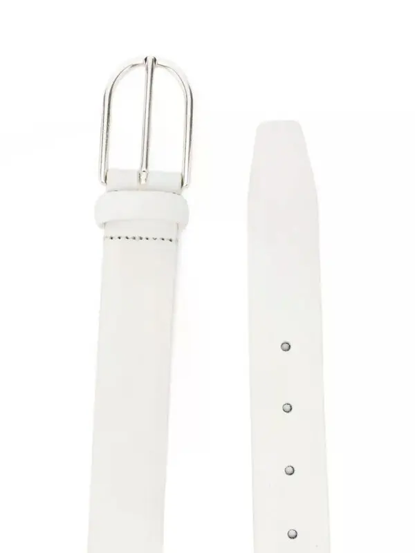 DELL'OGLIO Adjustable-fit Belt - White