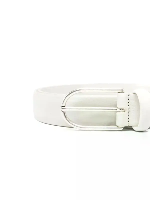 DELL'OGLIO Adjustable-fit Belt - White