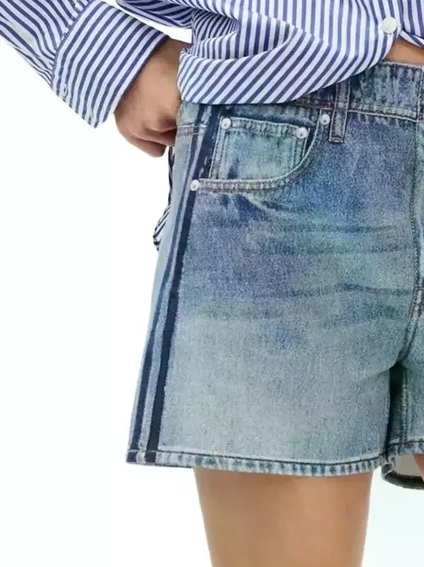 Rag & Bone Miramar Side-stripe Shorts - Blue