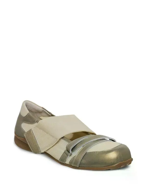 OPEN YY Cross-band Ballerina Flats - Neutrals