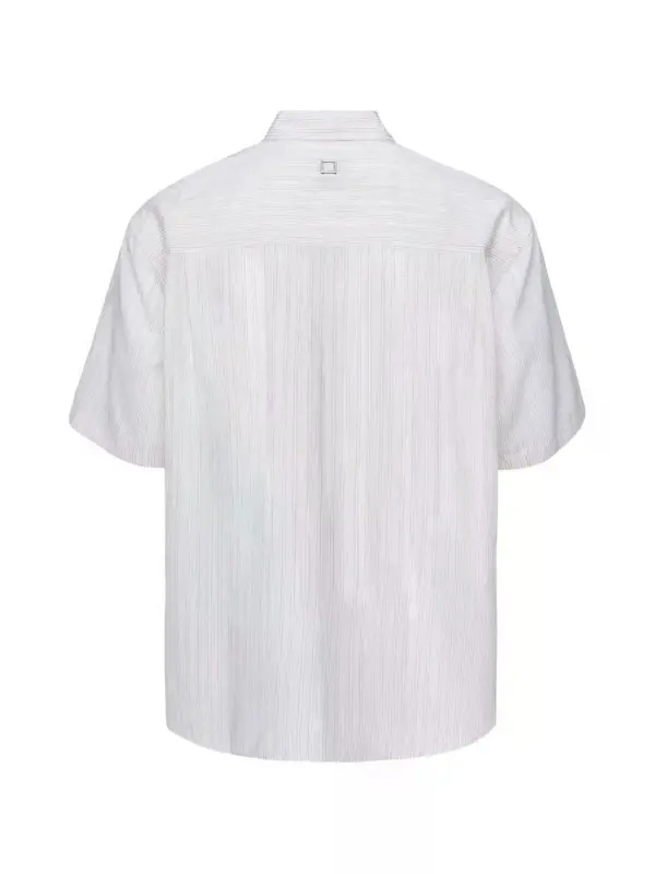 WOOYOUNGMI Stripe-pattern Short-sleeve Shirt