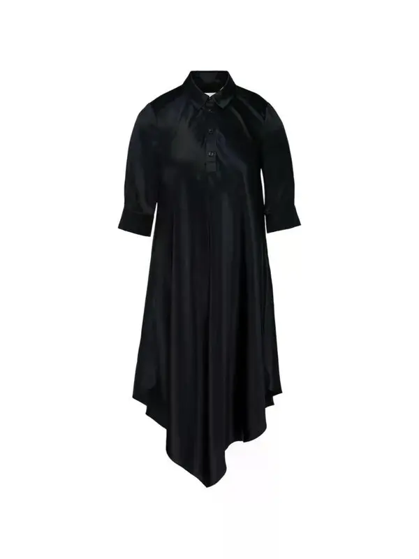 CLUB21 COLLECTION Asymmetric Silk-satin Dress